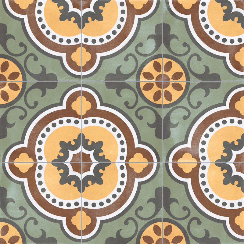Porcelain Encaustic: Crown – Alhambra Tiles